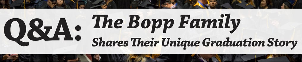Q&A: The Bopp Family Shares Their Unique Graduation Story